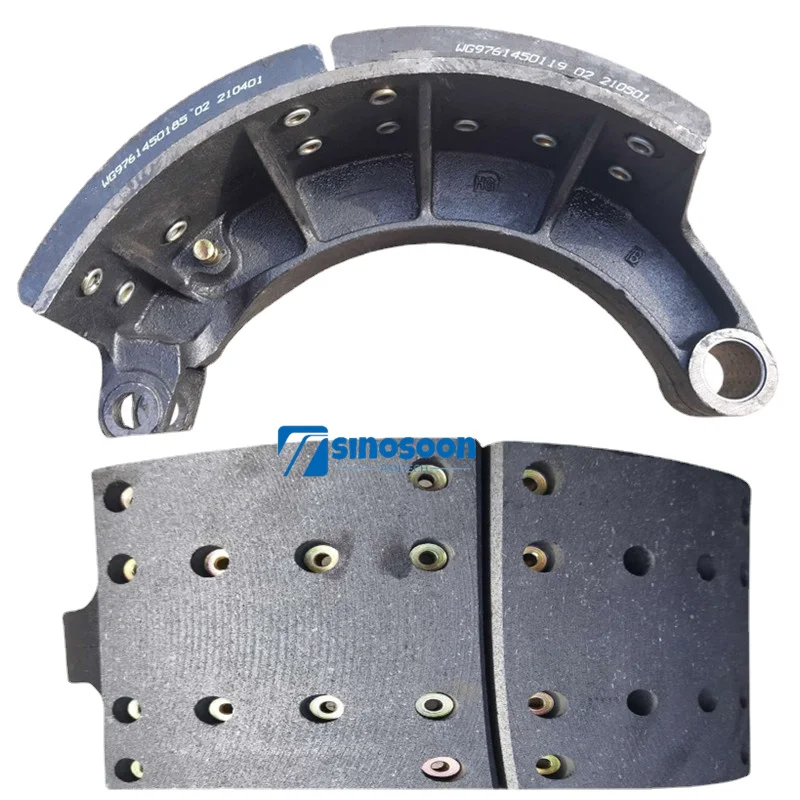 Shacman Truck Parts 81.50200.6686 Front Brake Shoe Friction Plate Truck ...