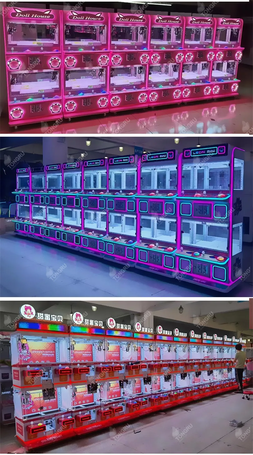 One-stop Design Mega Mini Claw Machine Prizes Stuffed Animals Crane Toy ...