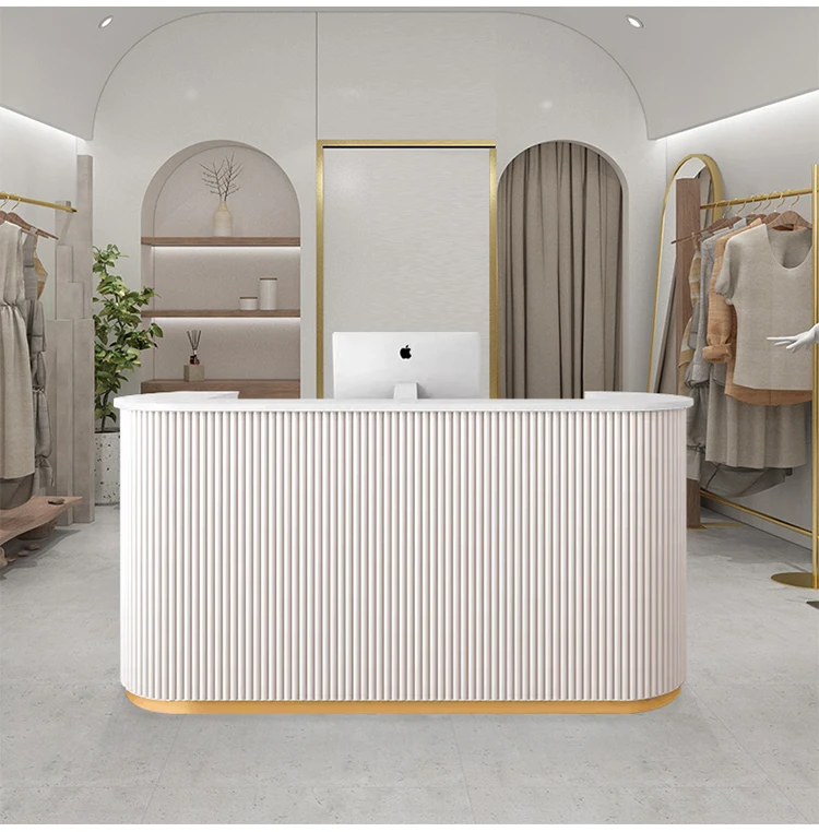 Modern Clothing Store Cashier Front Desk - Luxury & Durability