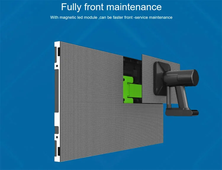 Rear Service Hd Fixed Pantallas Exterior Video Wall Display Billboard ...