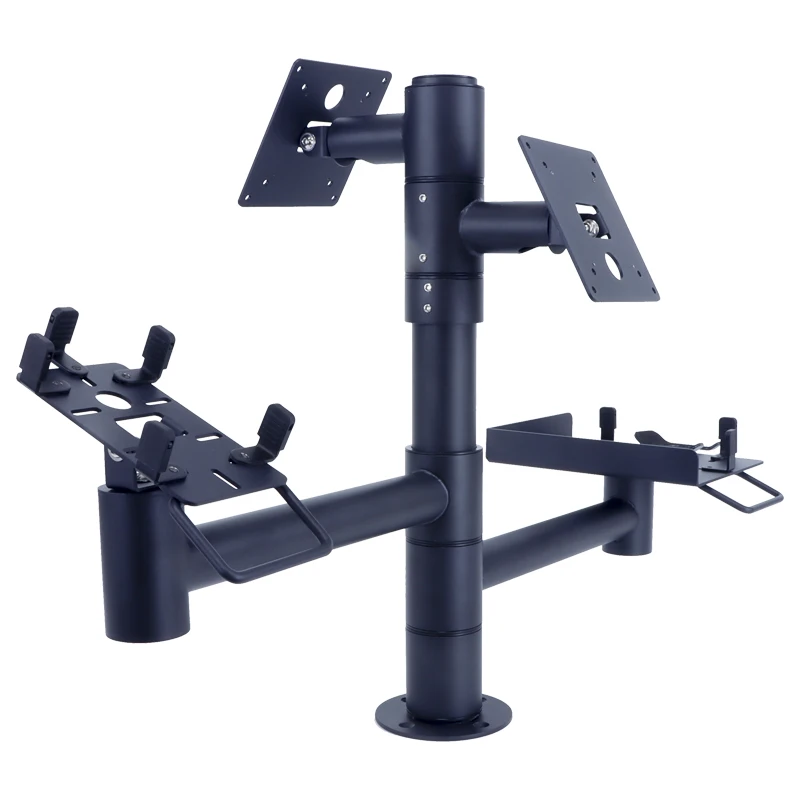 Dual Screen Pos Pole Mount Stand For Retail Swivel Single Multipurpose ...
