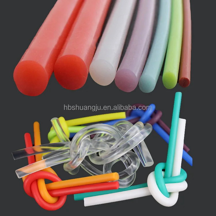 Custom Silicone Rubber Cords Profiles /extruded Silicone Round Rubber ...