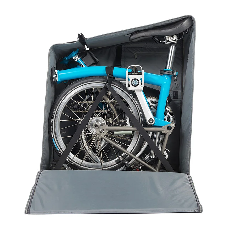 Folding Bike Padded Travel Bag Bicycle Carry Case With 4 Wheels For ...