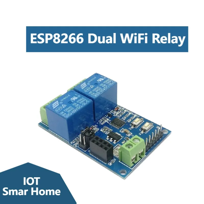 5V/12V ESP8266 Dual WiFi Relay for the Internet of Things and Smart Home Remote switch remote ...