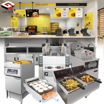 Clips Burger Fast Food Restaurant Equipment Kitchen Equipment Kfc Full ...