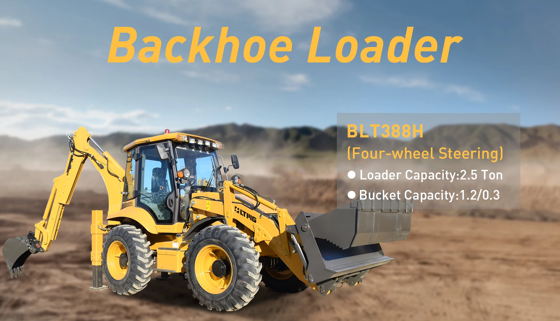 4x4 Hydraulic Joystick Backhoe Loader Telescopic Arm for Tractor ...