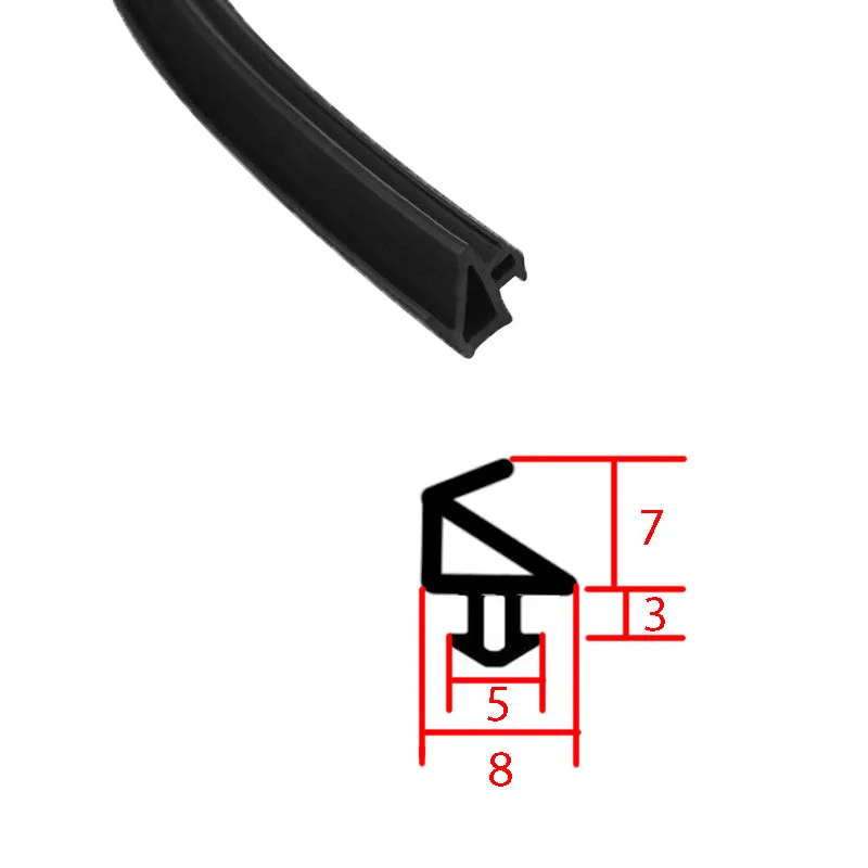 PVC TPE Silicone Rubber Door Slot Window Wooden Door Frame Soundproof ...