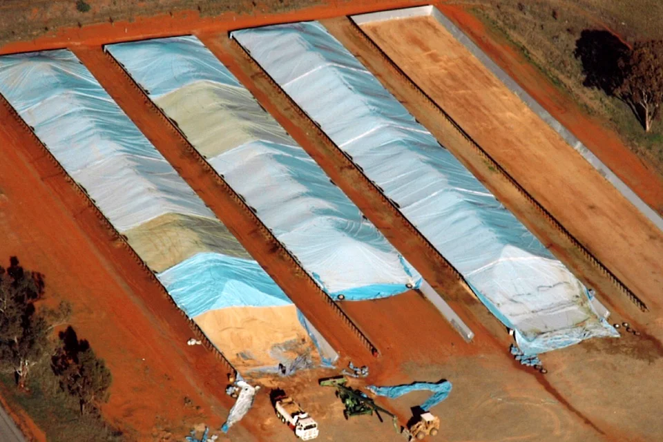 Agricultural Degradable Plastic 60FT Silage Cover/Black and White PE ...