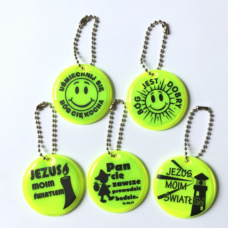 Custom Shape High Visibility Pvc Reflective Keychain - Buy Wholesale ...