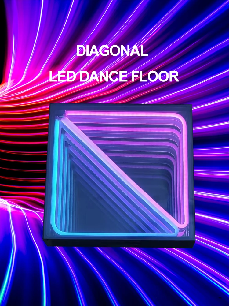 High Quality Portable RGB Disco Night Club Neon Triangular 3D Infinity ...