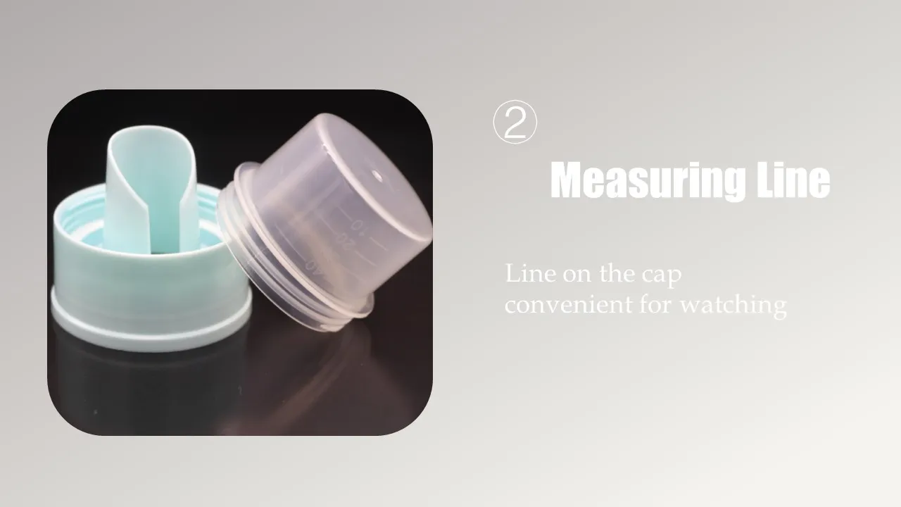 60mm Plastic Laundry Detergent Bottle Cap with Measuring Cup