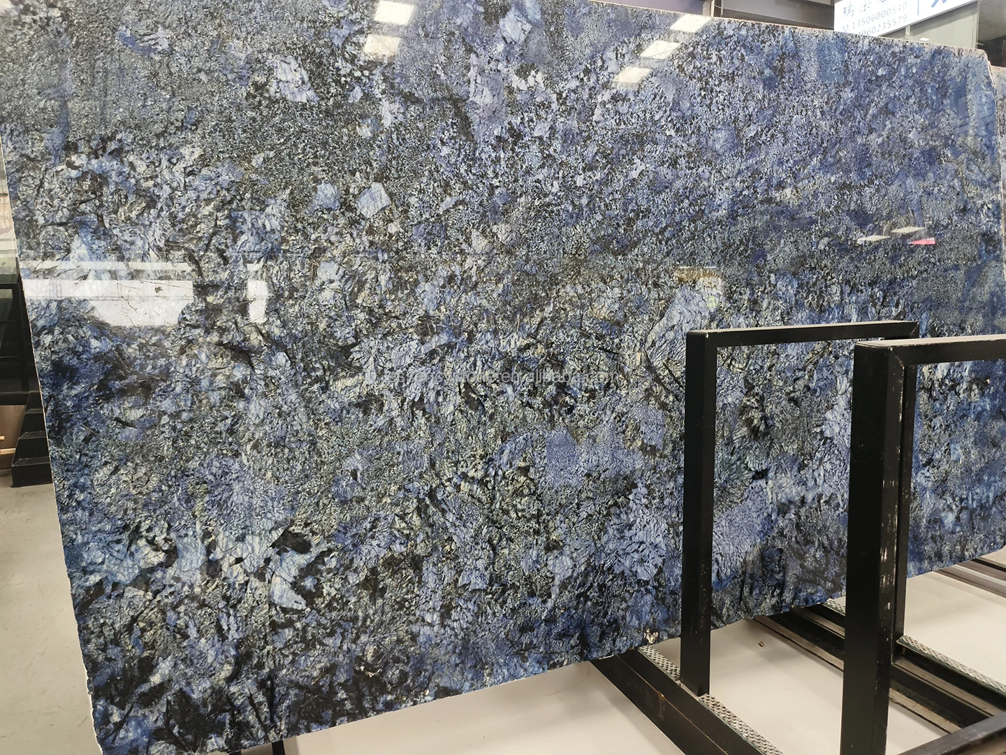 Good Price Polished Blue Azul Bahia Granite Sodalite Slabs Tiles for ...