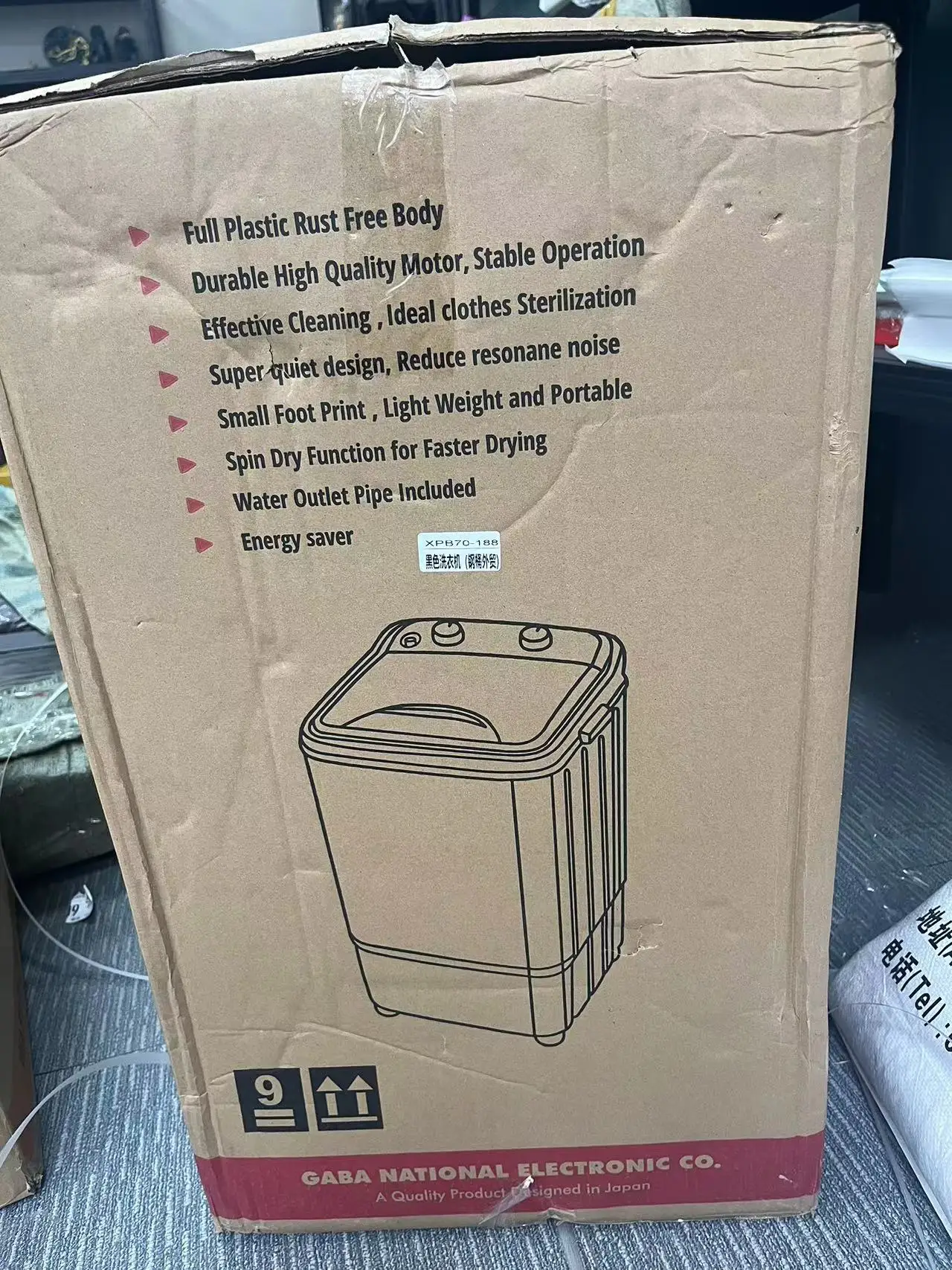 Spot Goods Semi-automatic Single Barrel Mini Washing Machine Washing ...