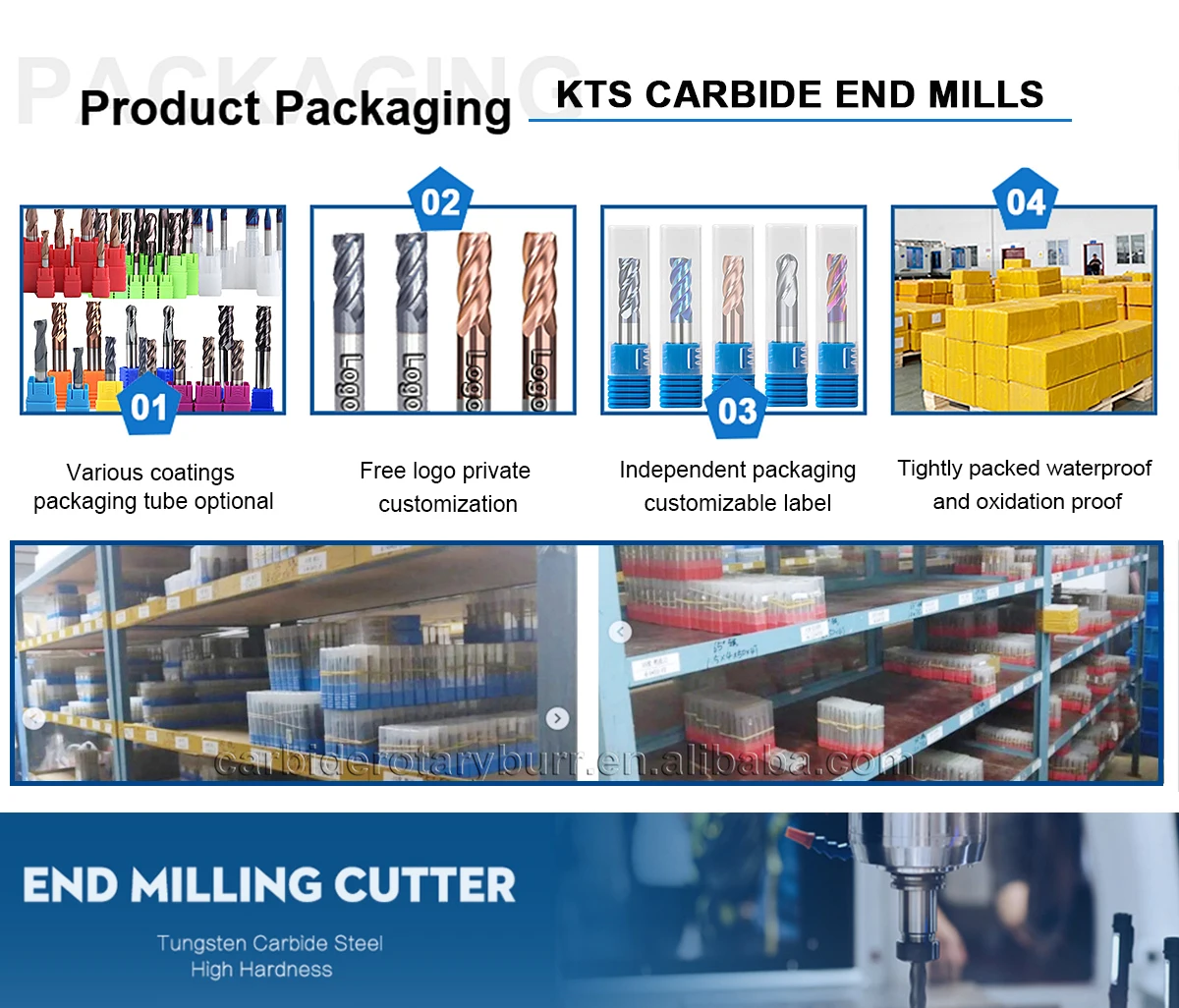 Oem 4 6 8 Mm Cnc Woodworking Router Tool Bits Solid Ball Nose Nano Blue ...