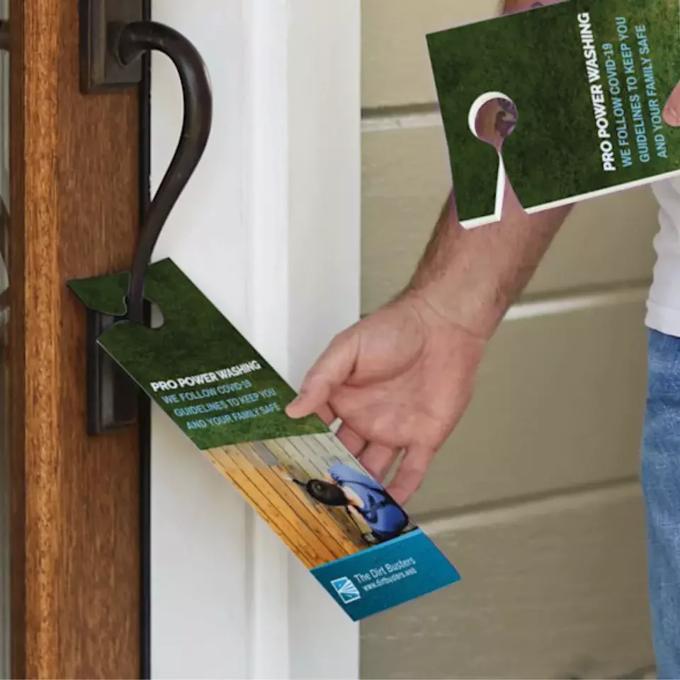 Paper Hanging Flyer - Waterproof Door Hanger by Keyi