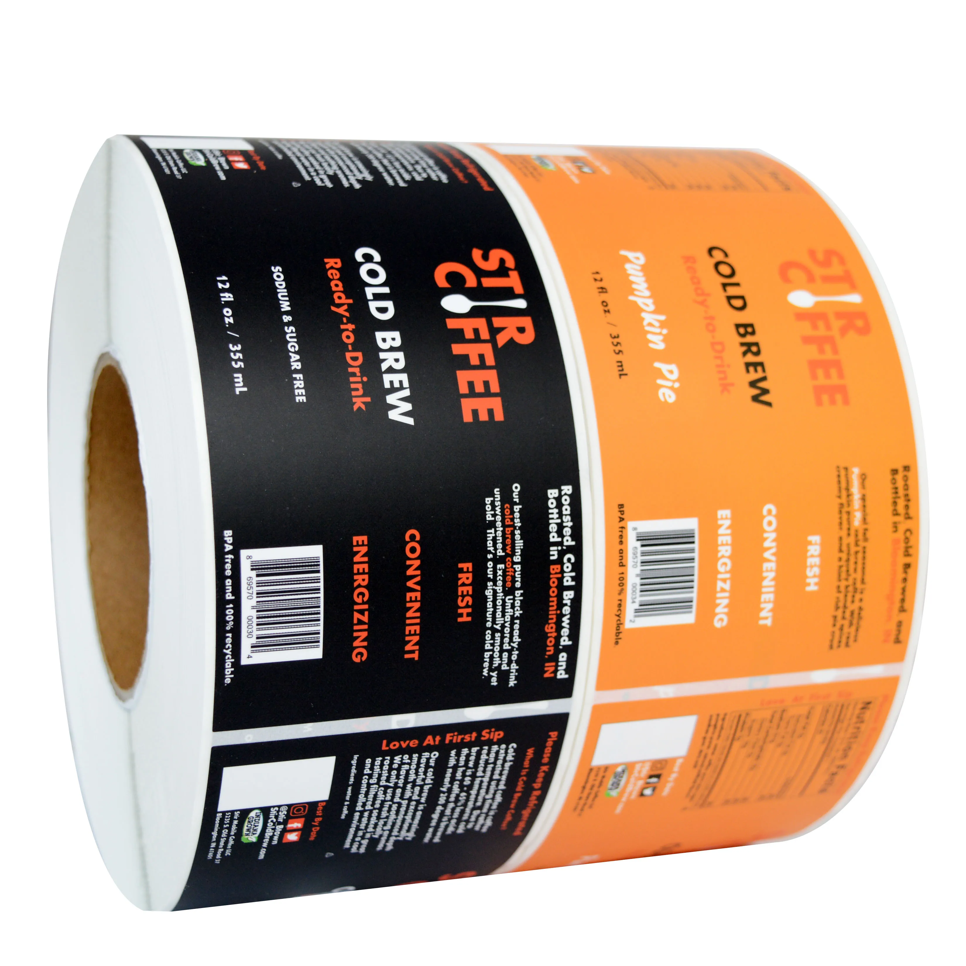 Custom Vinyl Sticker Price Label Self Adhesive Sticker Waterproof Matte ...