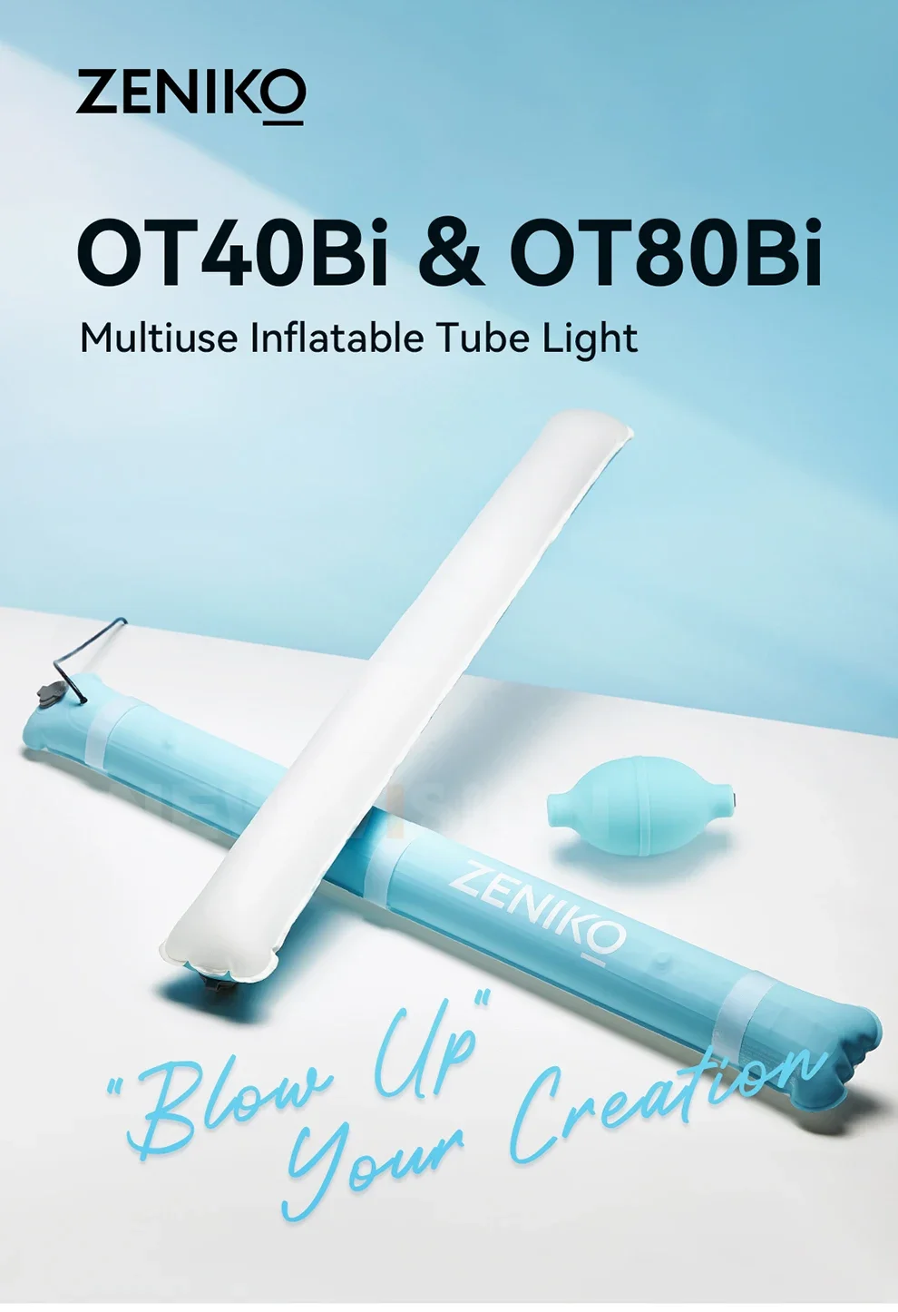 Godox Zeniko Ot80bi Bi-color 3000k-6500k Multiuse Inflatable Tube Light ...