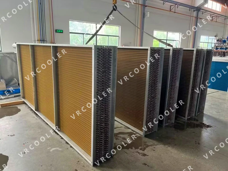 Louvered Type Fin Chilled Water Cooling Coil For Food Storage ...