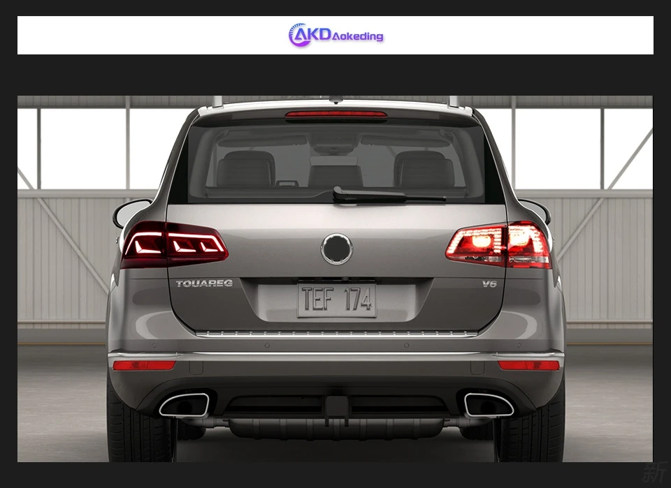 Car Lights For Vw Touareg Led Tail Lamp 2011-2018 Tail Light Touareg ...