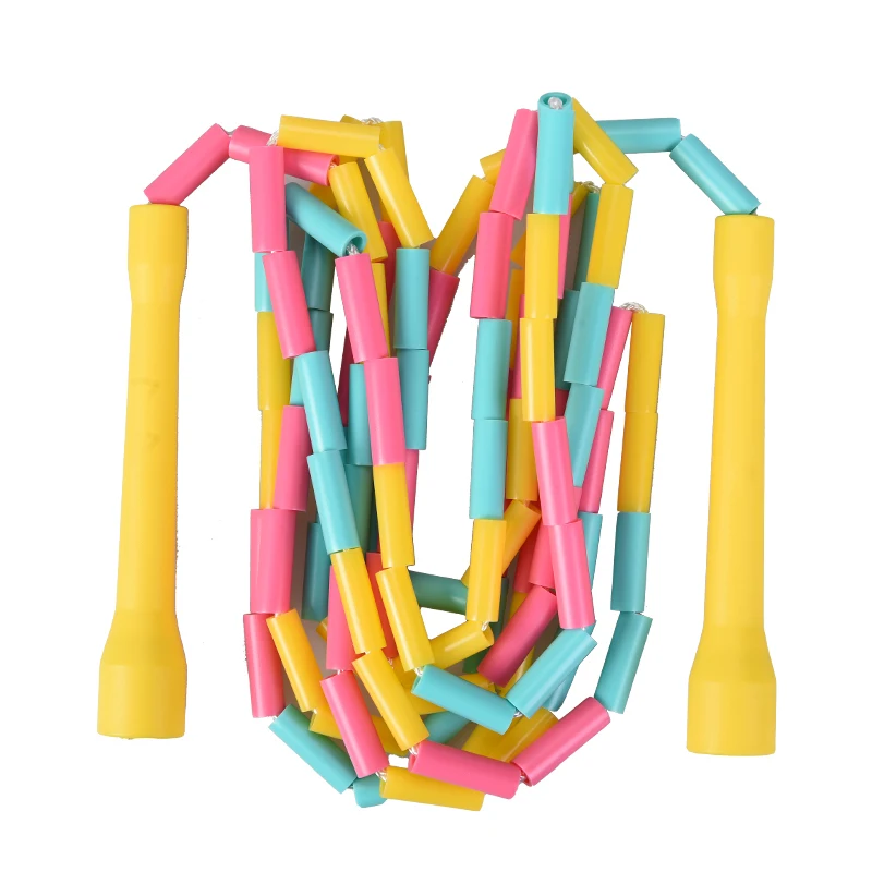Professional Fitness Aerobics Bamboo Plastic Handle Color Rope Skipping ...