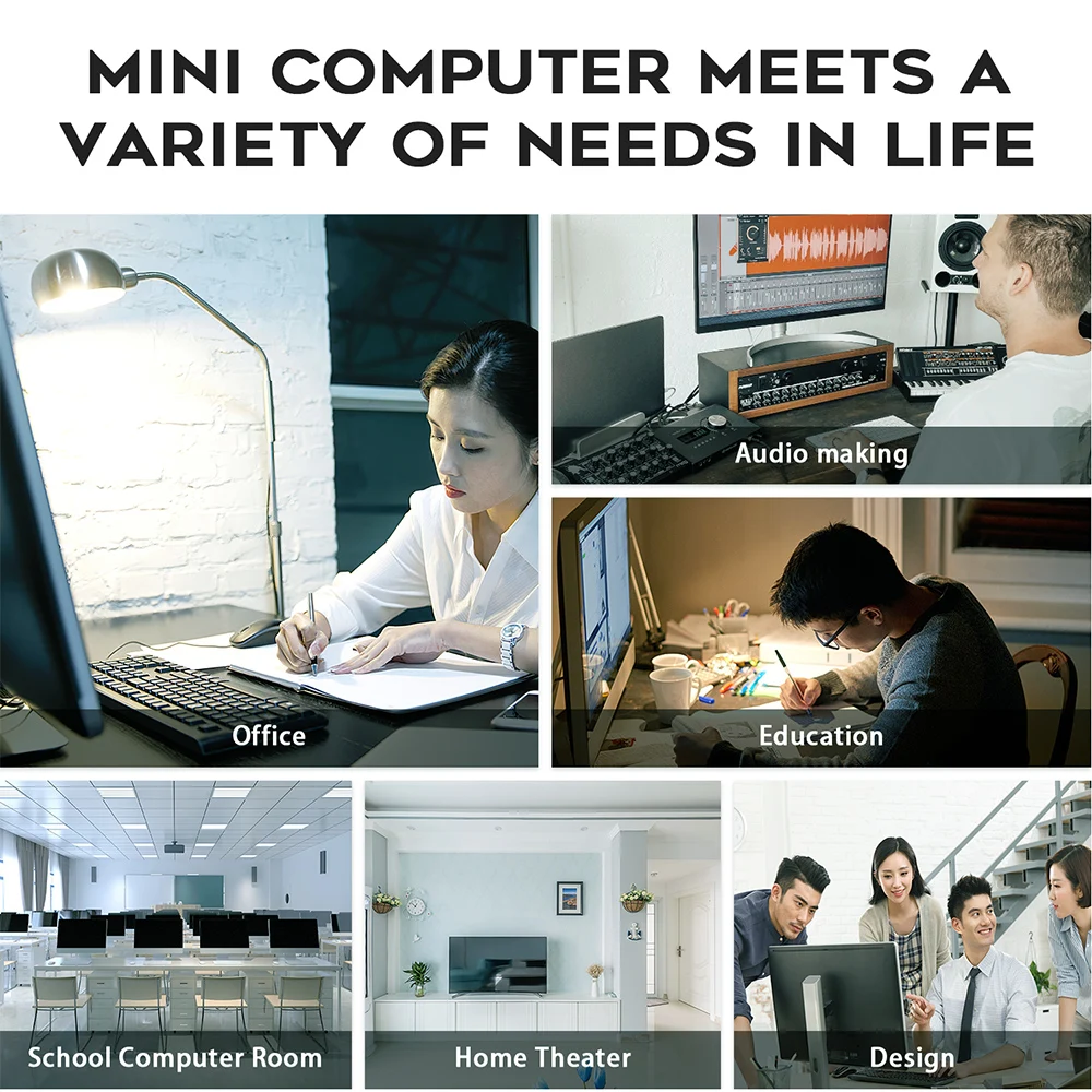 Mini PC GK35 Pro Gemini Lake J4105 - 8GB DDR4, 256GB SSD