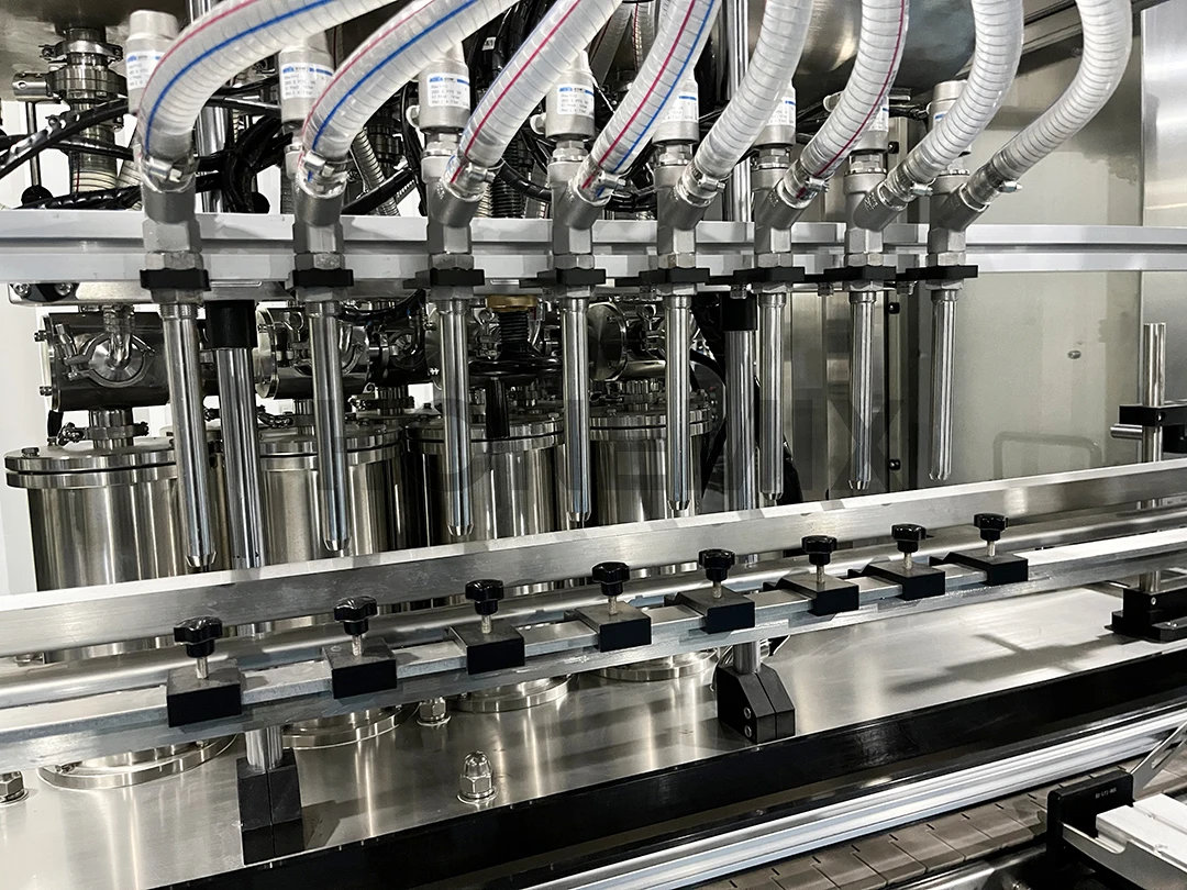 Automatic Bottle Washing Filling Capping Machine 8 Head Filling Machine Line 6 Nozzles Filling ...