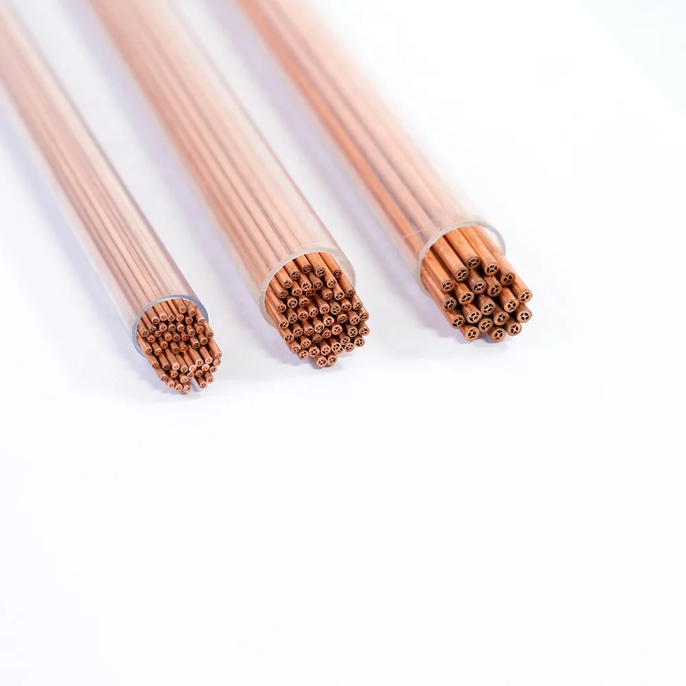WEDM Drilling Copper Electrode Tube 1.5/2.0/2.5/3.0mm 400mm Multi Hole ...