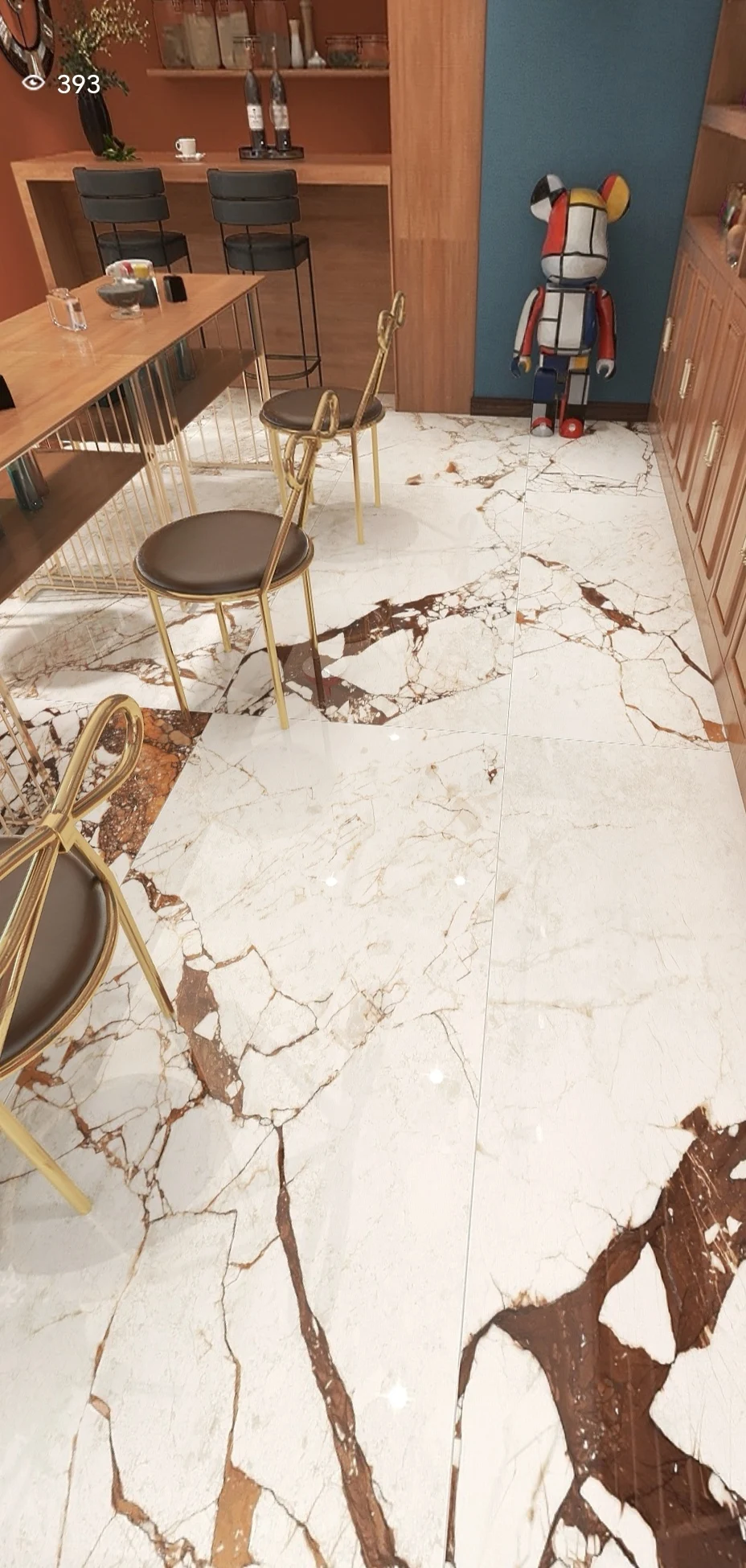 Foshan Building Materials Marble Look Slab Wall Tile For Interior Wall ...