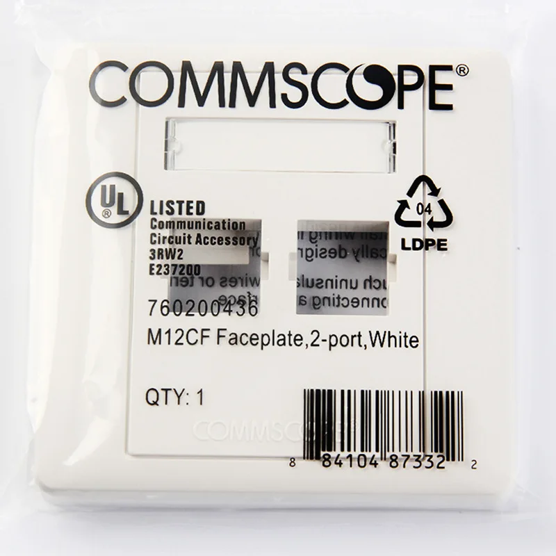 COMMSCOPE M12CF Double Port Panel - Network Cabling System