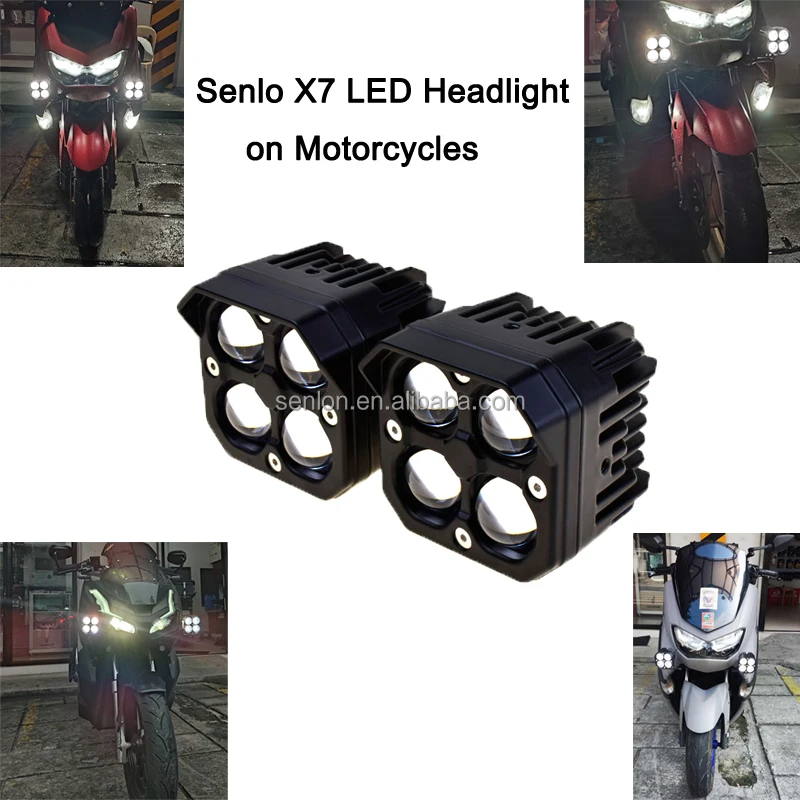 SENLO X7 Dual Color Care Led Headlight LED Work Light Fog Light Car ...
