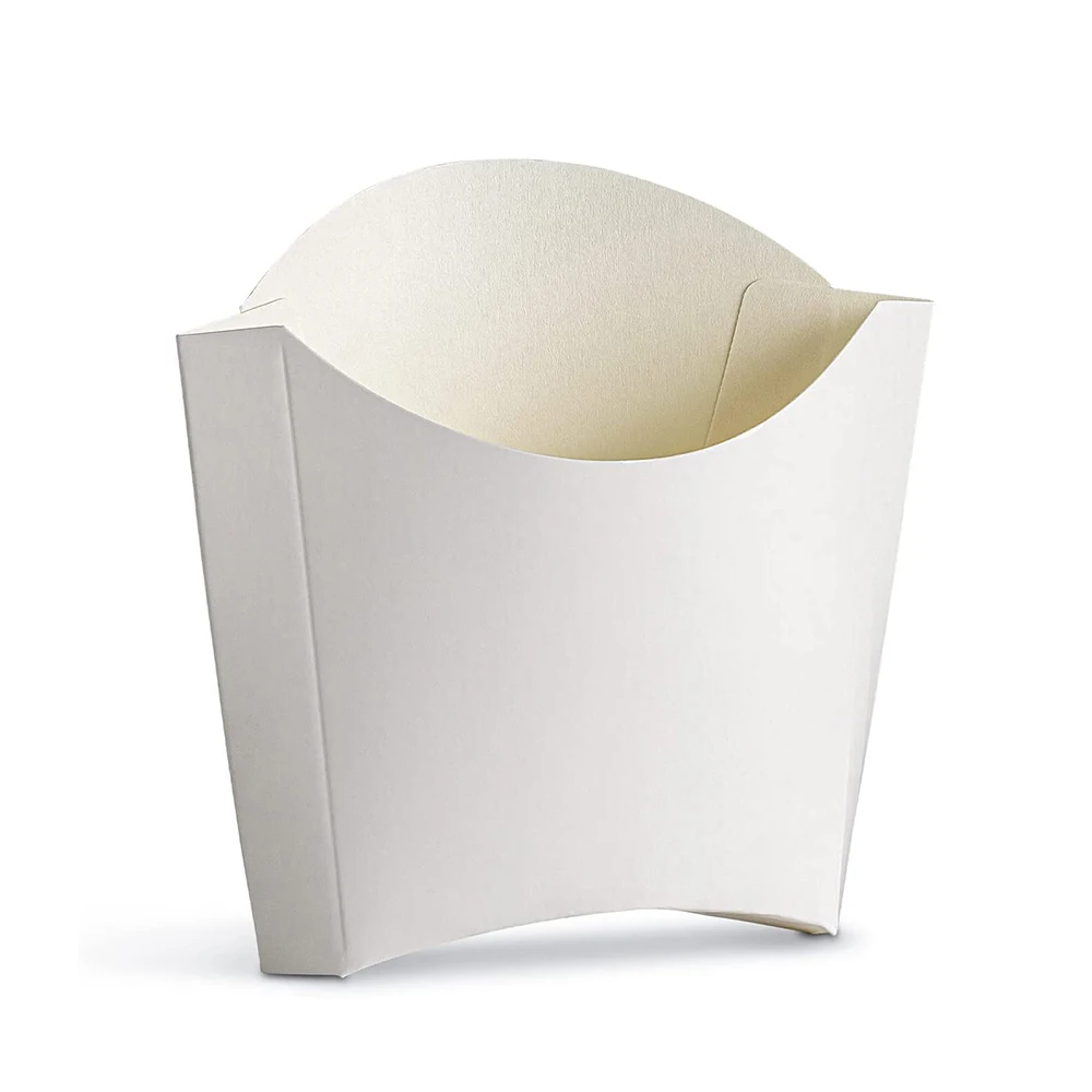 Custom Disposable Kraft Paper Fast Food Fries Holder Box