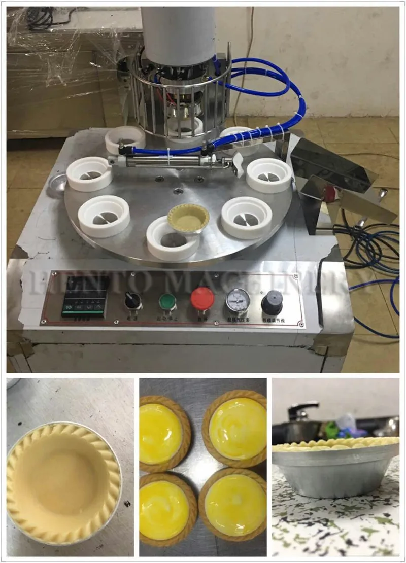 Automatic Egg Tart Shell Machine With Feeder / Tart Shell Machine ...