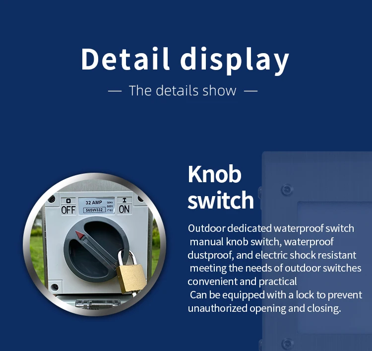 Stainless Steel Outdoor Power Socket Post with 2 Outlets OEM