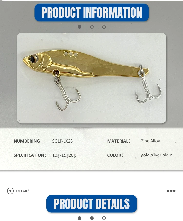 Selco New Bait 10g 15g 20g 3d Slow Sinking Heavy Surfer Wobbler ...