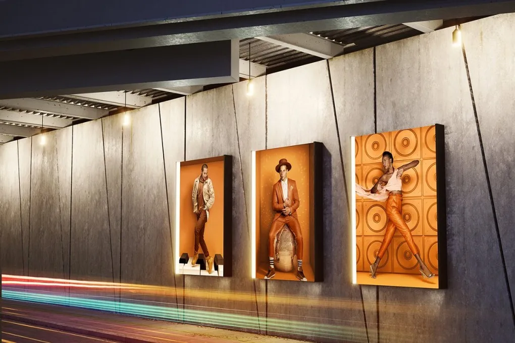 Customization Design Aluminum Frame Illuminated Fabric Standing Led ...