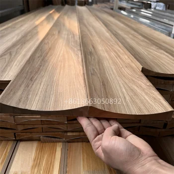 Customized 1220*2440mm Fluted Ribbed Battened 3d Mdf Wood Fiber Wall ...