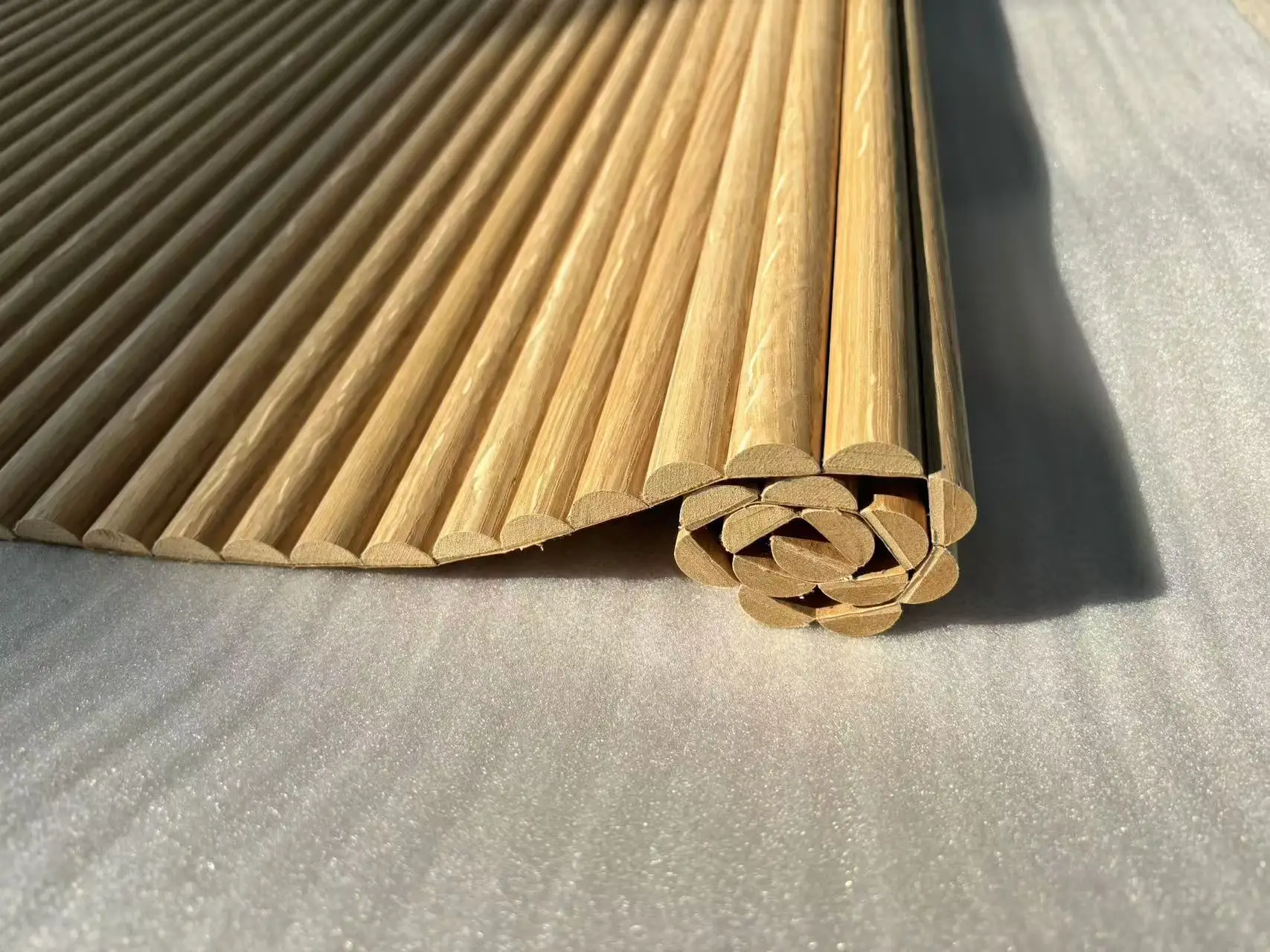 Super Flexible Natural Wood Veneered Bendy Wall Cladding for Interior