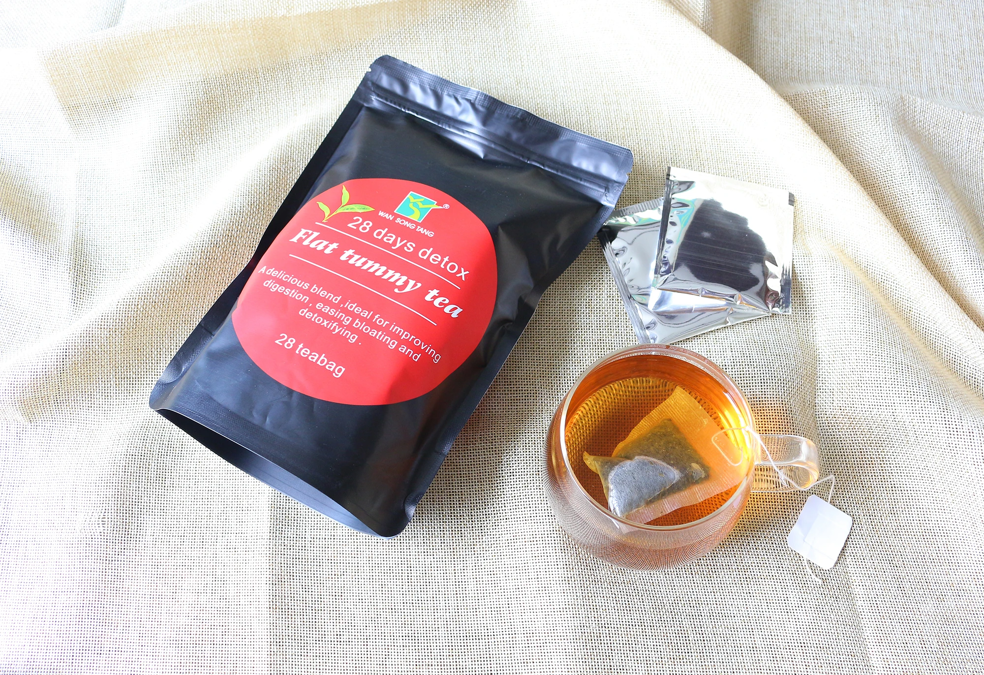 28 Days Detox Flat Tummy Tea Of Chinese Traditional Herbal Slim Fit Weight Loss Diet Tea For ...