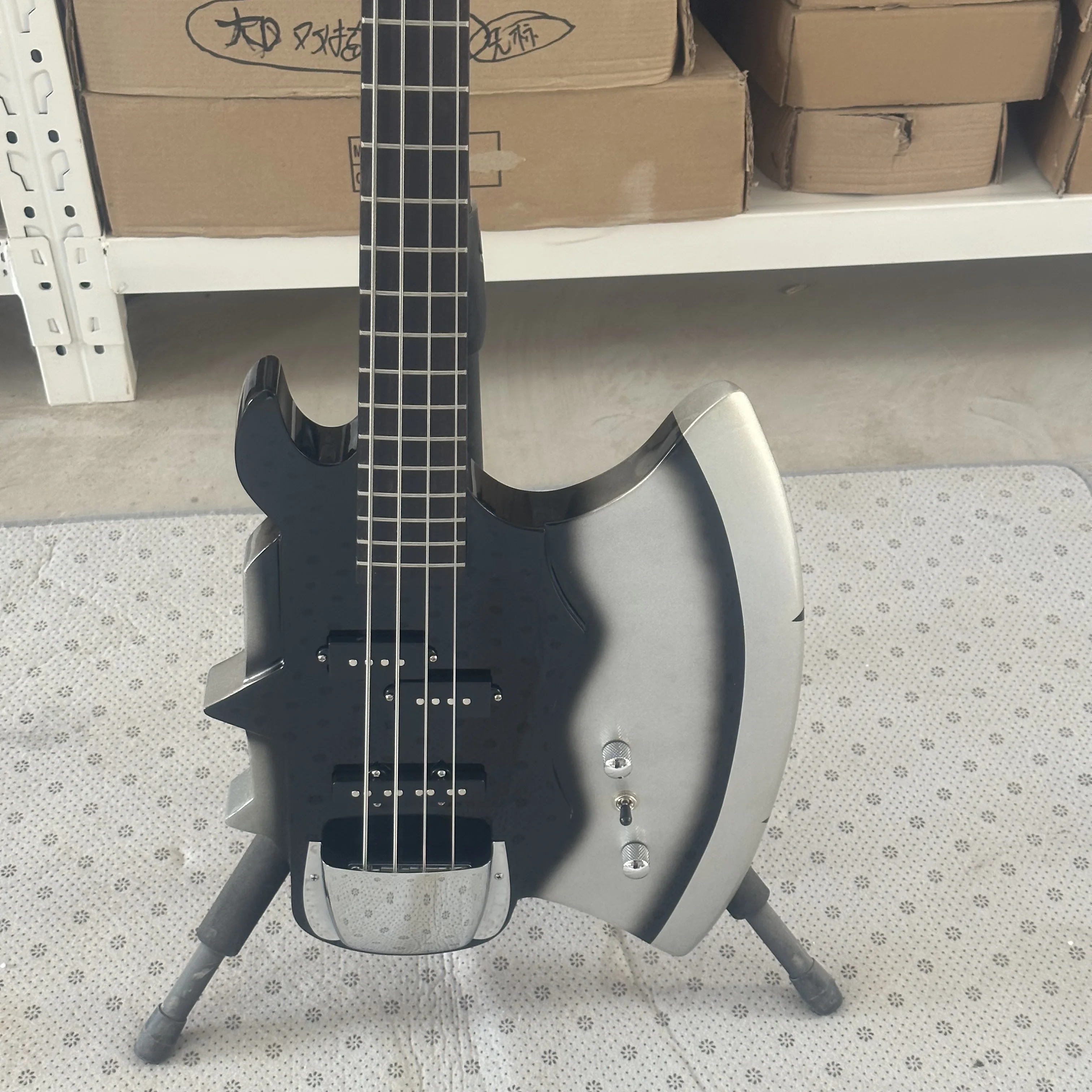 Custom Axe Electric Bass Body Solid Wood With Signature Fast Free ...