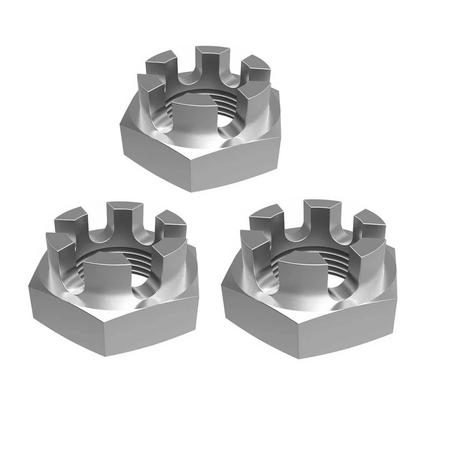 Custom High Quality DIN935 Forged Slotte Castle Nut UNC Nickel Plated ...