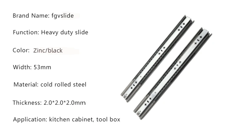 Sliding Kitchen Drawer Cabinet 90kg 3 Fold Soft Closing Tool Box Drawer ...