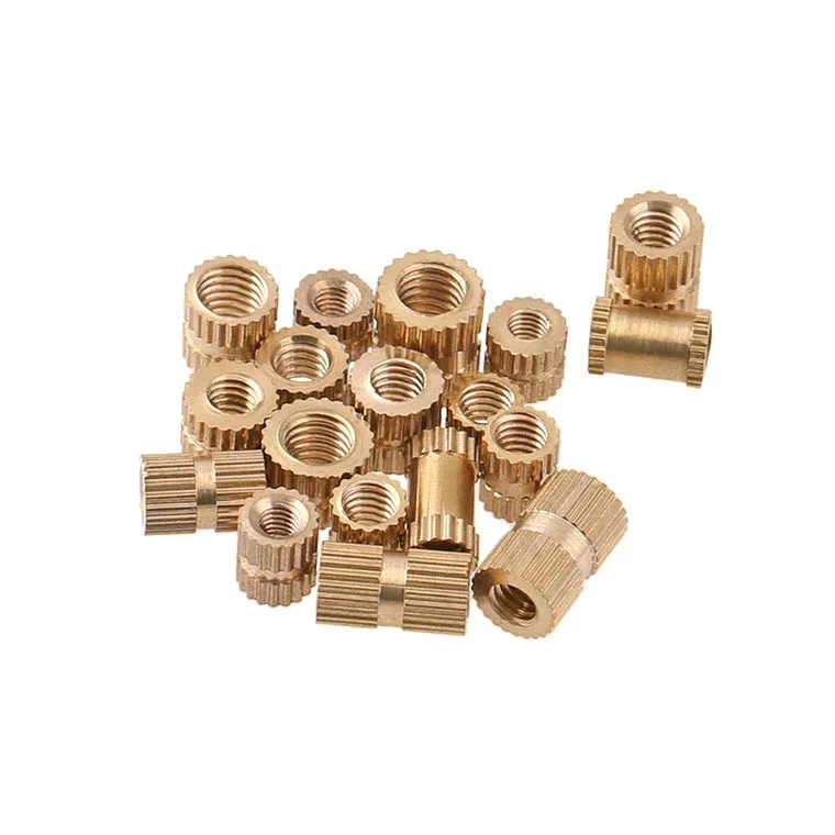 500pcs M2 M3 Copper Injection Molding Double Chamfered Knurled Copper ...