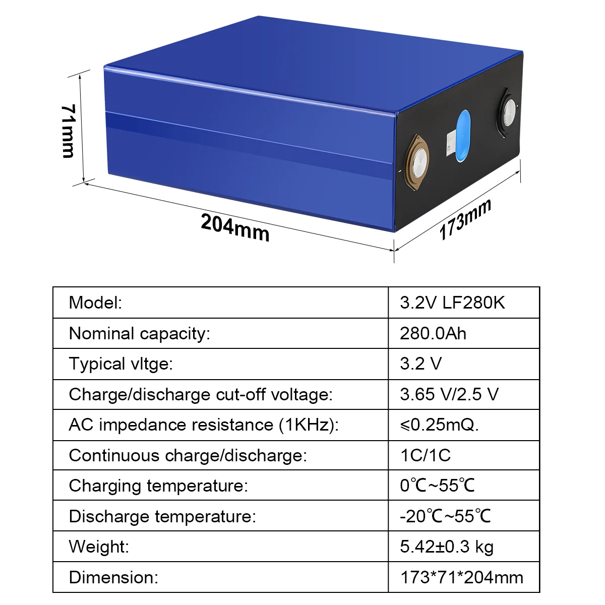 Power Battery 3.2v Ls Lifepo4 100- 200ah 3.2v Grade A Prismatic Lfp ...