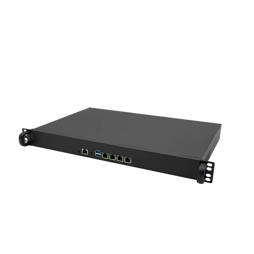 19 Inch 1U Rackmount Mini PC Server with J4125 Processor 4 Lan Port VPN ...