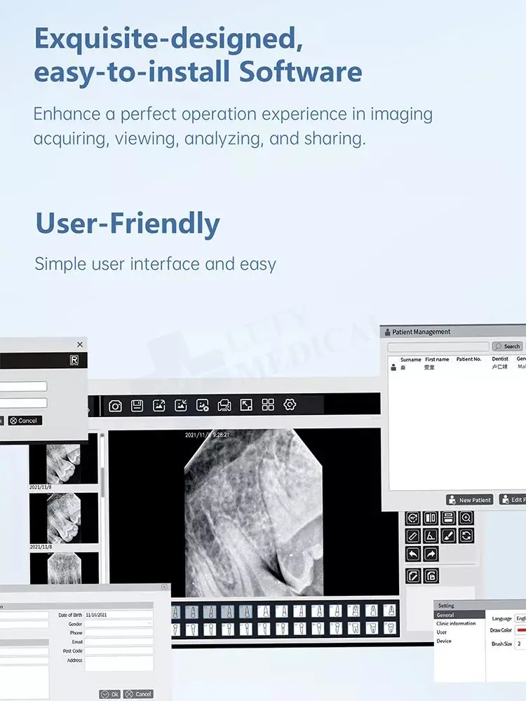 Cheapest Dental Sensor Digital Dental X-ray Image System With Software ...