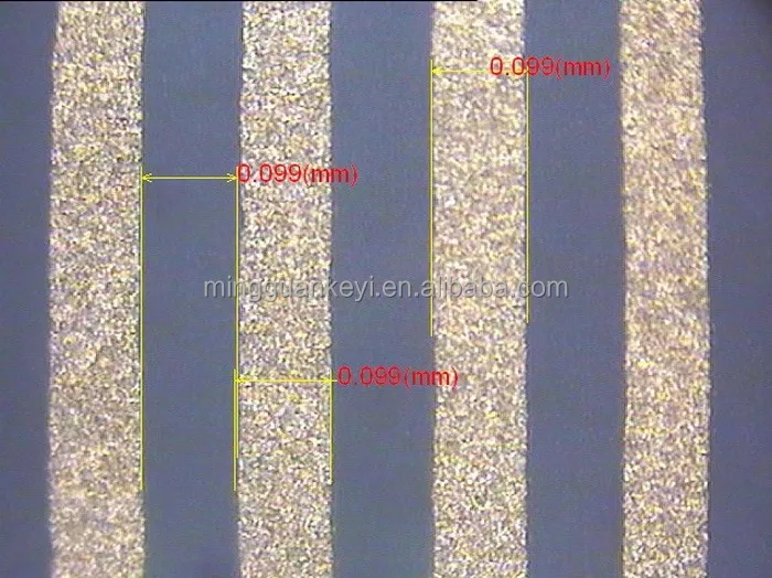 100um Large Size Flexible Interfinger Electrode PET Capacitor Array ...