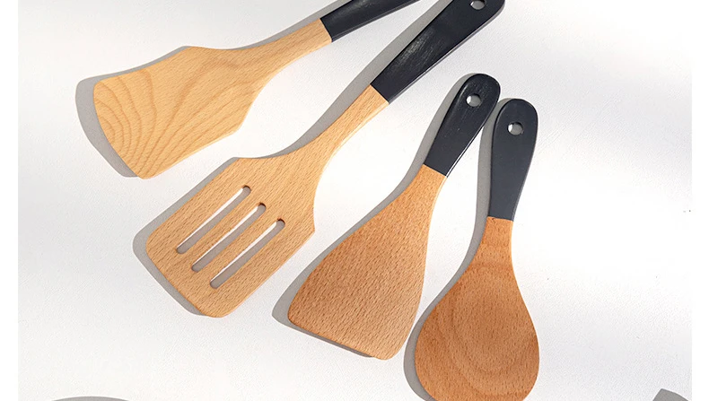 Wooden Spatula Wholesale Long Handle Spatula Household Non-stick Wooden ...