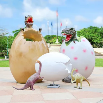 Large Resin Dinosaur Egg Sculpture For Outdoor Adventure Park ...