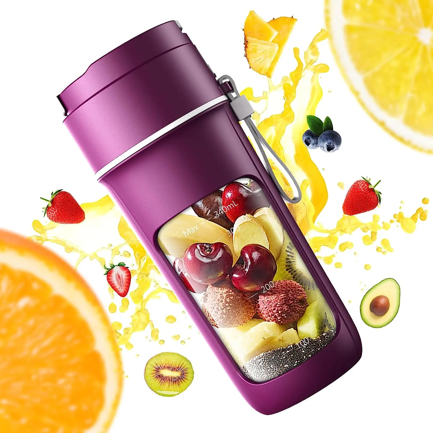 Electric Usb Portable Juicer Mini Blender And Smoothies Six Blades ...