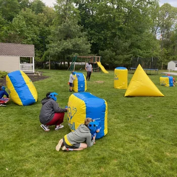 Inflatable Custom Paintball Arena Interactive Cs Obstacles Game Gelly ...
